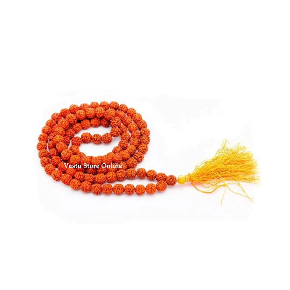 5 Face Panchamukhi Rudraksha Mala 5 mm Bead | Buy Panchmukhi Rudraksha ...